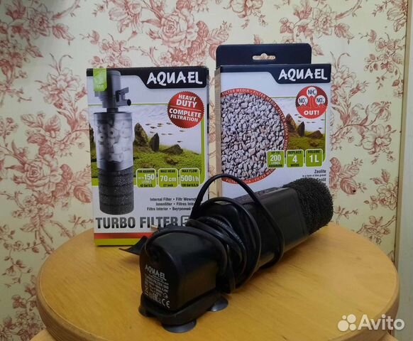 Внутренний фильтр aquael turbo filter 500 для аква
