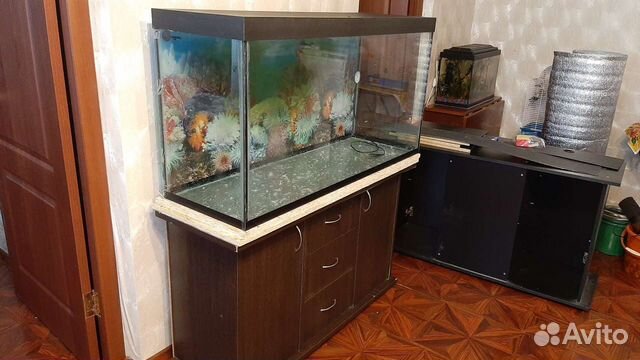 Аквариум 300л с тумбой