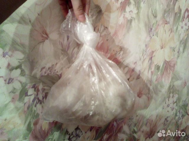 Шерсть овечья белая