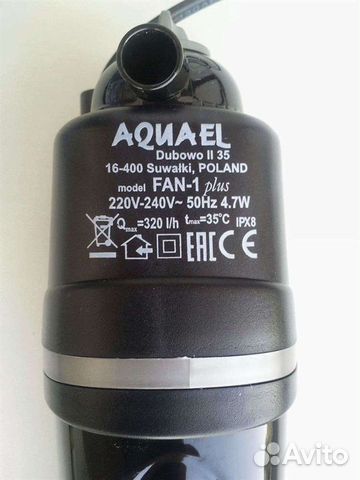 Aquael FAN 1 plus, внутренний аквариумный фильтр