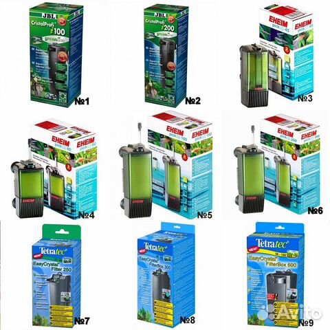 Внутренний фильтр JBL, Tetra, Eheim, Aquael,Fluval
