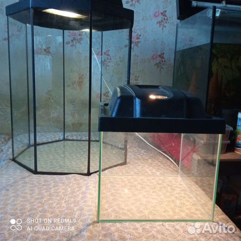 Аквариум, фильтр, грунт