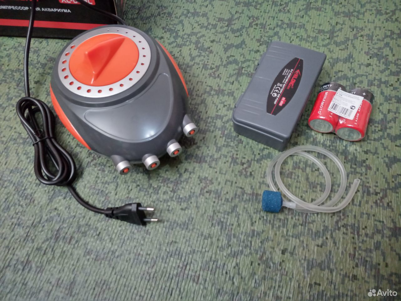 Компрессор на батарейках и от сети